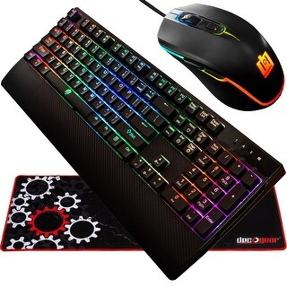 Deco Gear Mechanical RGB Keyboard, RGB Gaming Mouse and Mouse Pad - Bed ...