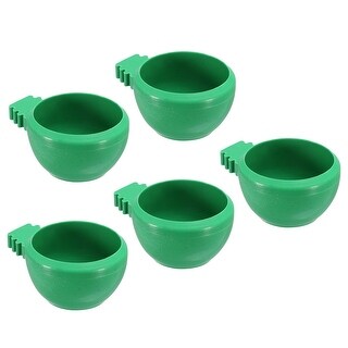 Medium Bird Feeder Cage Cups Pigeon Water Bowl Feeding Sand Cup 5 Pack ...