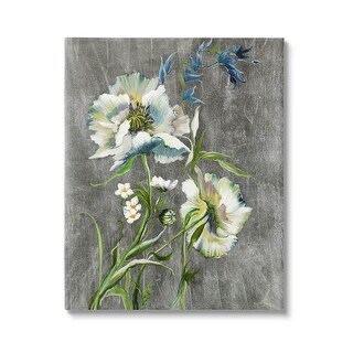 Stupell Blooming White Flowers Canvas Wall Art, Design by Liz Jardine ...