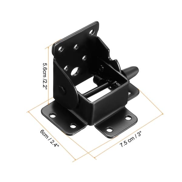 Folding Hinge Metal Self-Locking Frame Extension Rack Bracket w Screws ...