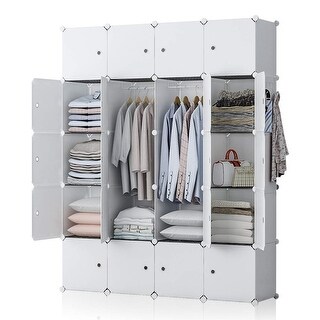 Portable Wardrobe Closet Cube Storage Cube Organizer Cube Shelf Armoire ...
