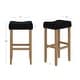 Nathan James Hylie Backless Counter Height Bar Stool with Solid Wood ...
