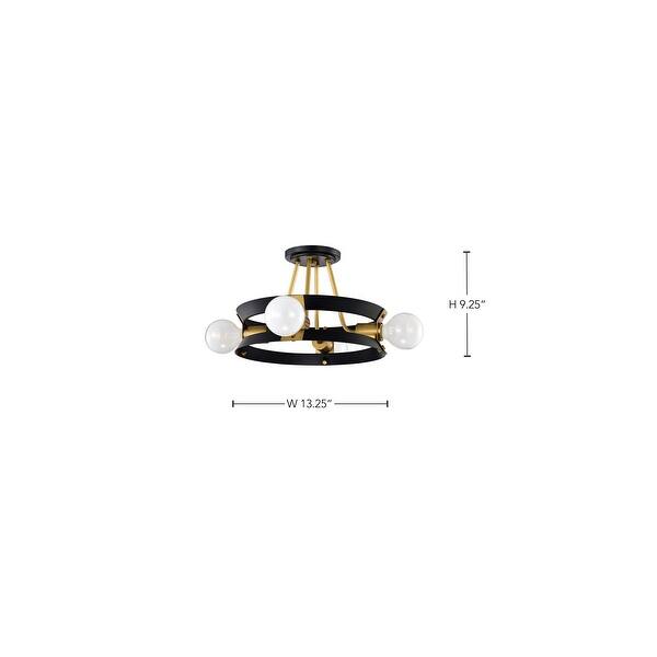 Nuvo Lighting 60/7866 Marsden 4 Light 14" Wide Semi-flush Ceiling - Bed ...