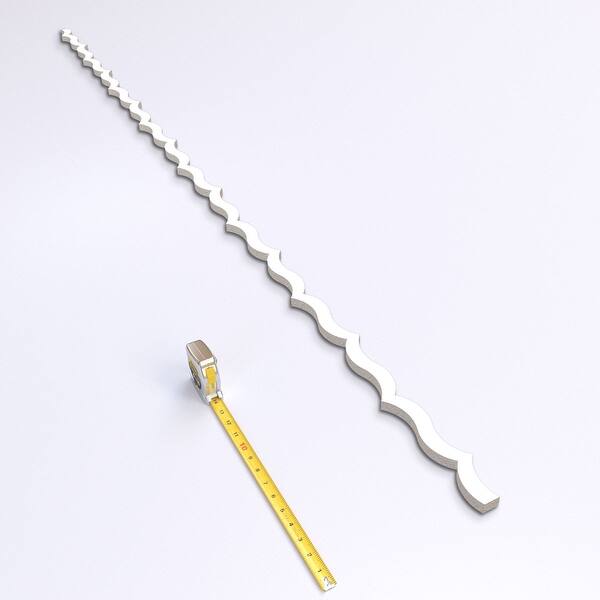 May PVC Adjustable Decorative Slat Wall Panel Kit (contains 43 Slats ...