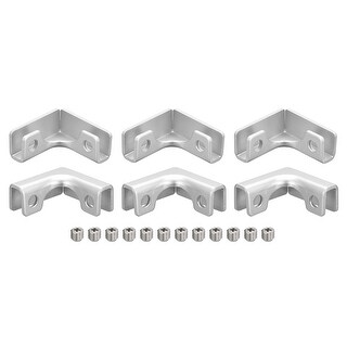 Glass Fixing Clip, 6pcs for Aluminum Alloy L-shaped Glass Connector ...