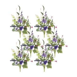 Pansy Spray (Set of 6) - 6.5 x 3.75 x 21 - Bed Bath & Beyond - 36667263