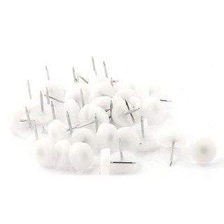 Metallic Pin Chair Feet Fittings Glide Pad Domed Nails 14mm Dia 50PCS ...