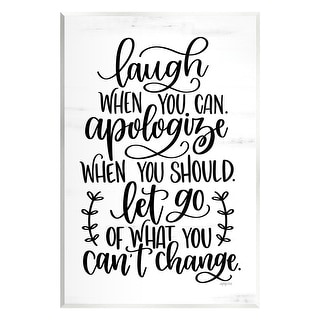 Stupell Inspirational Life Quote Script Calligraphy Birch Pattern Wood ...