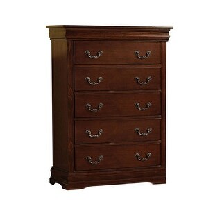Wooden Chest in Brown Cherry Finish - Bed Bath & Beyond - 34615464