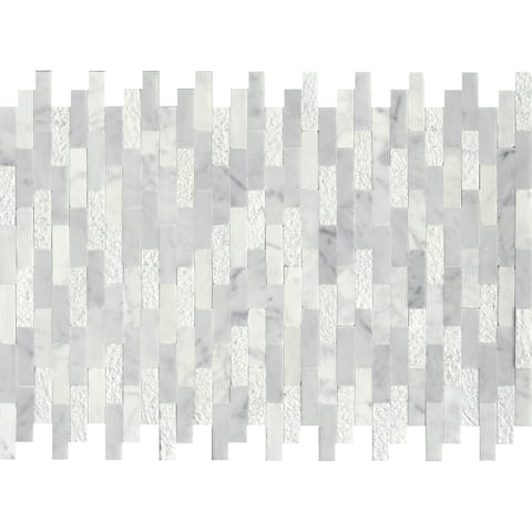Emser Tile Lucente - Random Linear Floor and Wall Mosaic Tile - Glass ...