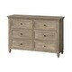 Gerald Traditional Wooden 6 Drawer Dresser With Storage By HULALAHOME ...