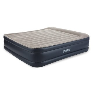 Intex Dura Beam Deluxe Raised Blow Up Air Mattress Bed with Built In ...