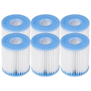 Intex 29007E Type H Easy Set Filter Cartridge Replacement for Pools, 6 ...