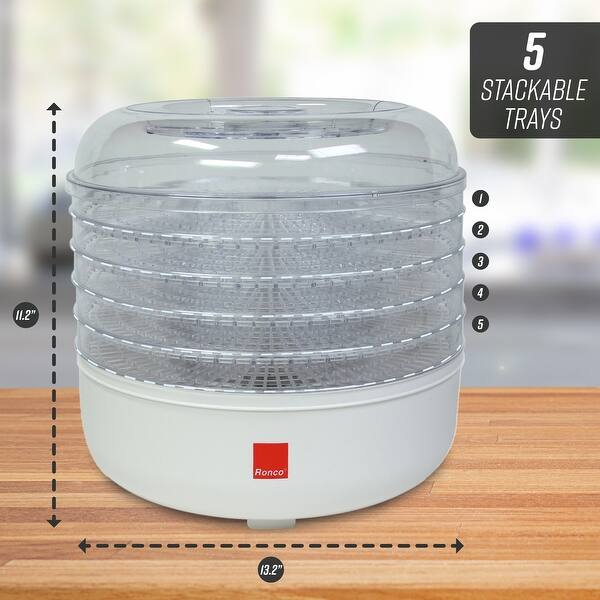 Ronco FD1005WHGEN 5-Tray Electric Food Dehydrator - Bed Bath & Beyond ...