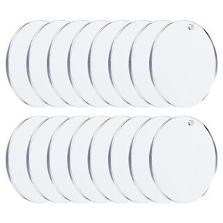 16pcs Acrylic Circles Round Clear Plastic Sheet Disk Blank 3mm Thick ...