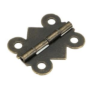 0.98" Antique Bronze Hinges Retro Hinge Replacement with Screws 19cs ...