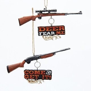 Pack of 12 Hunting Shotgun and Riffle Christmas Ornaments 6” - Bed Bath ...