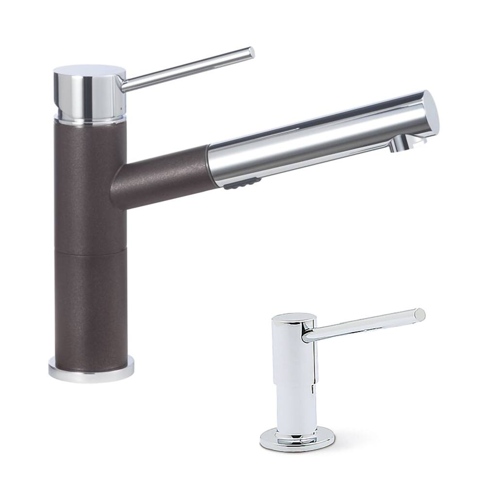 Blanco KF-441618 Alta Compact Pull-Out Faucet with Soap Dispenser - 2 ...