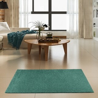 Furnish my Place Plush Solid Olive Green Color Rug Set of Area Rugs ...