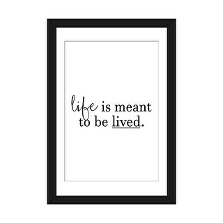 iCanvas "Life Is Meant To Be Lived" by Pixy Paper - Bed Bath & Beyond ...
