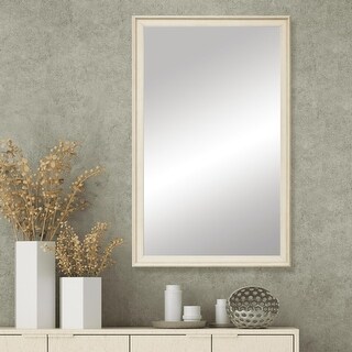 Frame My Mirror Ivory Framed Wall Mirror, Kendall Design - Bed Bath ...