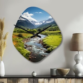 Designart - Colorado Landscape I - Colorado Large Wall Clock in Nebula ...