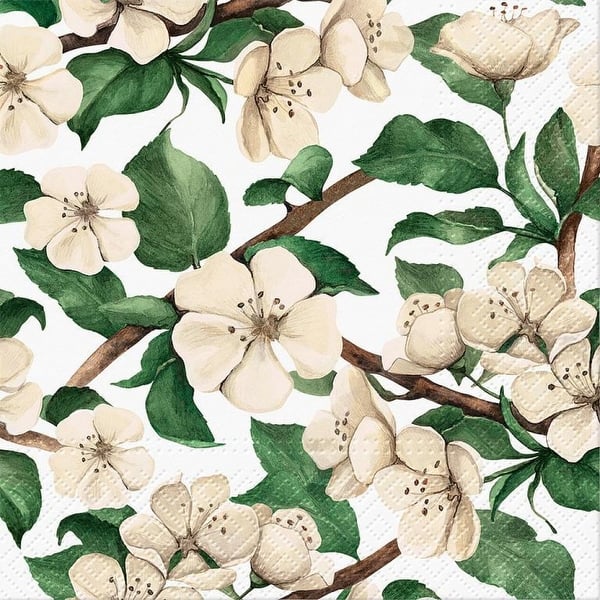 Set Of 20 Luncheon Apple Blossoms Napkins - Bed Bath & Beyond - 43842229
