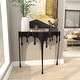 Aluminum Metal Accent, Console, and Coffee Table Collection with Drip ...