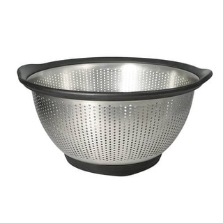 KitchenAid Stainless Steel Colander, 5 Quart, Black - 5-qt - Bed Bath ...