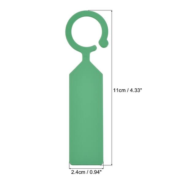 PVC Plant Label Stake 11x2.4cm Water Resistant for Garden Green 100pcs ...