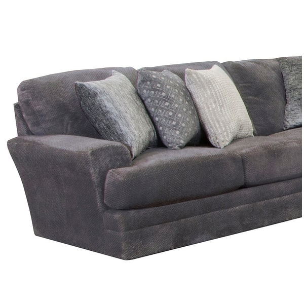 Darius Plush Upholstered Three Piece Sectional Sofa - Bed Bath & Beyond ...