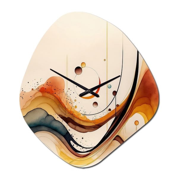 burnt orange wall clock