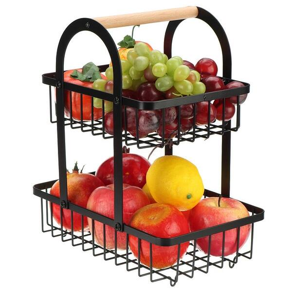 2 Tier Kitchen Fruit and Vegetable Basket Stand - Bed Bath & Beyond ...