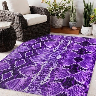 COBRA PURPLE Outdoor Rug By Kavka Designs - Bed Bath & Beyond - 34349122