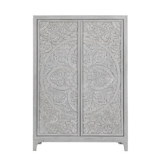 Boho Chic Wardrobe Chest in Washed White - Bed Bath & Beyond - 31290948
