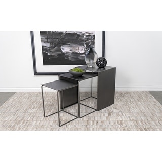 Belmont Grey 3-Piece Rectangular Nesting Table - Bed Bath & Beyond - 39082507