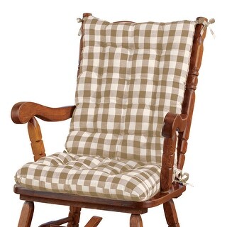 Buffalo Check 2-Piece Rocking Chair Cushion Set - Bed Bath & Beyond ...