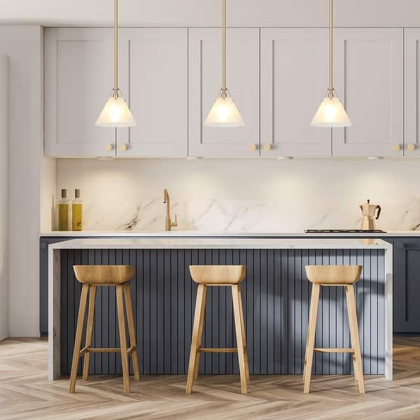 Modern Farmhouse Mini 1-light Kitchen Islands Pendant Light with Cone ...