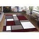 World Rug Gallery Contemporary Modern Boxed Color Block Area Rug - Bed ...