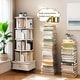 5 Tier Rotating Bookshelf, 360° Display Round Spinning Bookshelf with ...