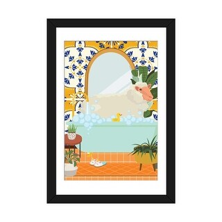 iCanvas "Sheep In Bathroom With Moroccan Tile" by Jania Sharipzhanova ...