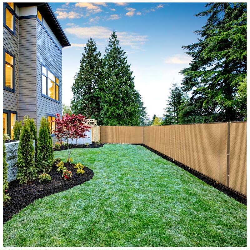 Boen Privacy Netting Beige 5' x 50', w/ Reinforced Grommets - Overstock ...