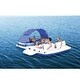Bestway CoolerZ Tropical Breeze 6 Person Floating Raft & Electric Air ...