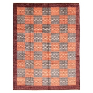 ECARPETGALLERY Hand-knotted Peshawar Ziegler Copper Wool Rug - 8'1 x 10 ...