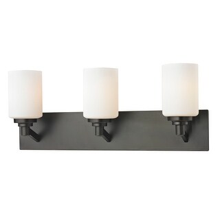 Z-Lite Montego 3 Light Bathroom Vanity Light with Matte Opal Glass ...