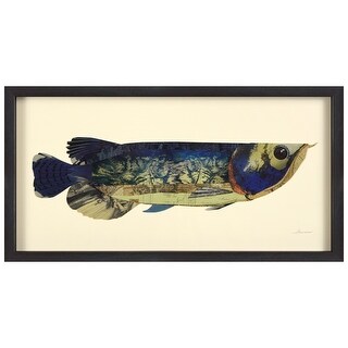 Arowana Alex Zeng's dimensional collage, under glass & a black shadow ...