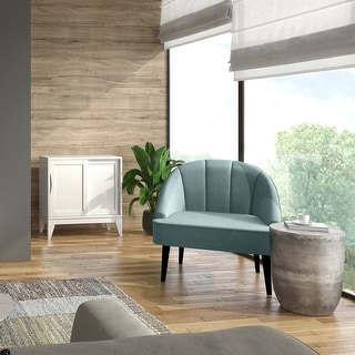 WYNDENHALL Ryan Modern 16 inch Wide Metal Marble Side Table in White ...