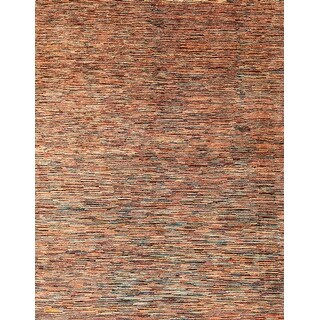Ahgly Company Machine Washable Abstract Fire Brick Red Area Rugs - Bed ...