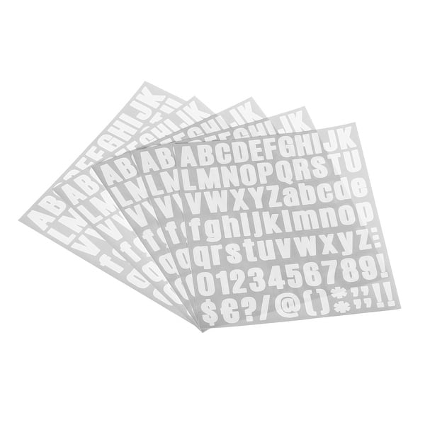 10 Sheets 81 Piece Vinyl Letter Number Sticker Decal Kit Self Adhesive ...