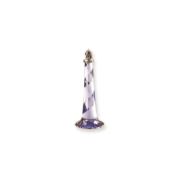 Lighthouse Handcrafted Glass Figurine with 22k Gold Trim - Bed Bath ...